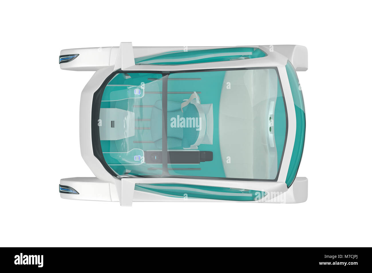 Car future modern, top view Stock Photo - Alamy