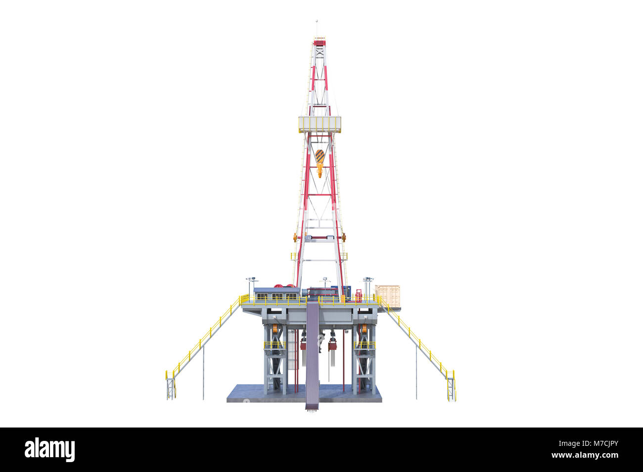 Land rig platform, front view Stock Photo - Alamy