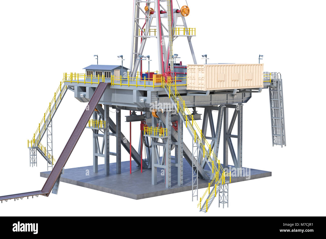 Land rig platform, close view Stock Photo - Alamy