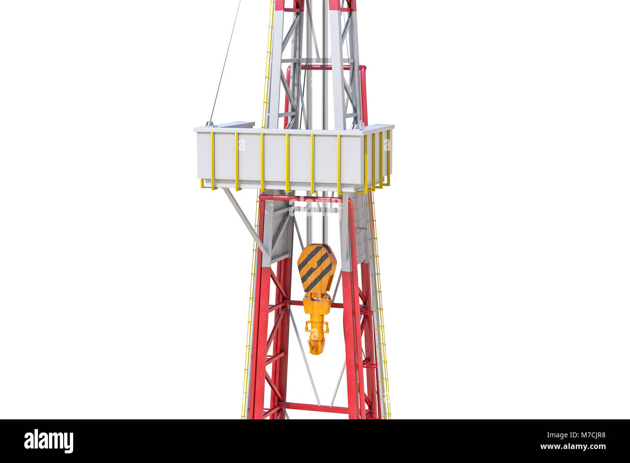 Rig platform derrick, close view Stock Photo - Alamy