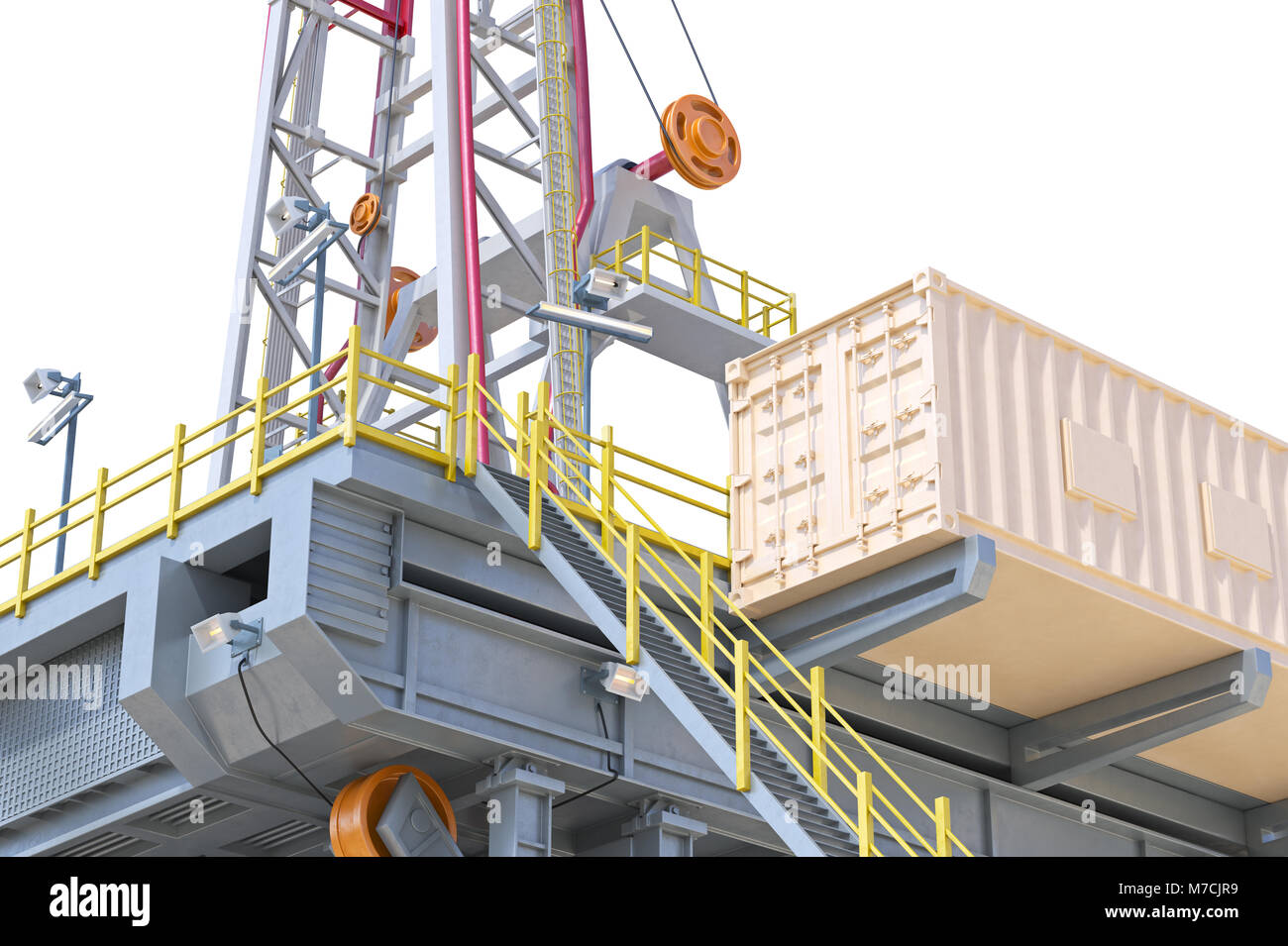 Land rig metal, close view Stock Photo - Alamy