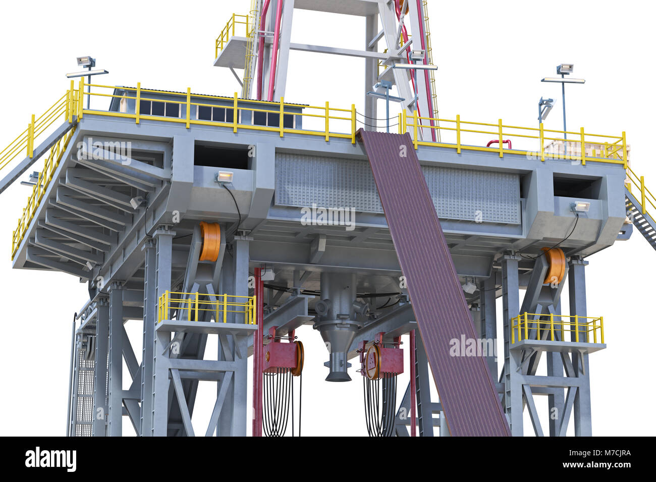 Land rig gas energy, close view Stock Photo - Alamy