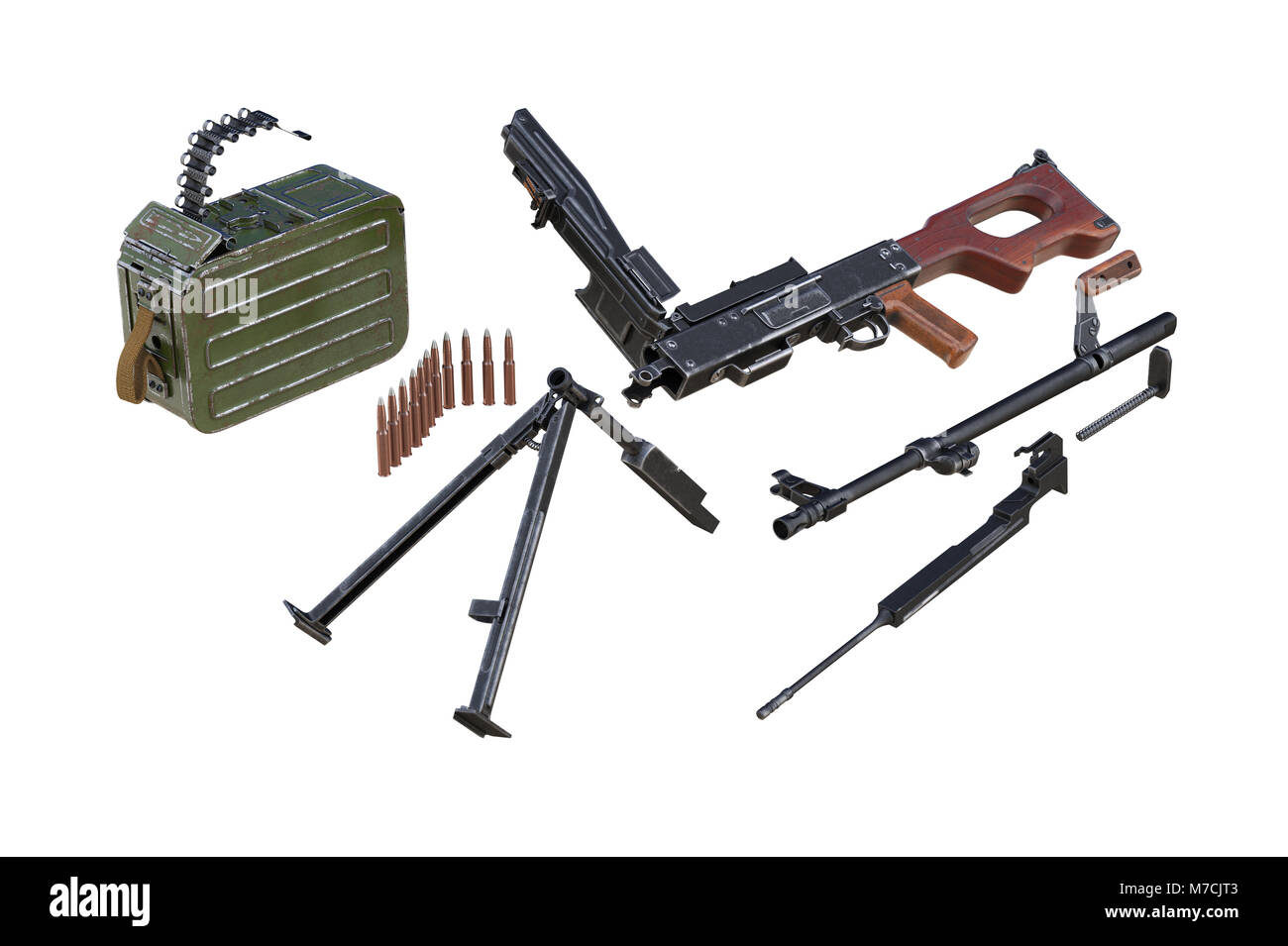 Gun machine disassembled view Stock Photo - Alamy