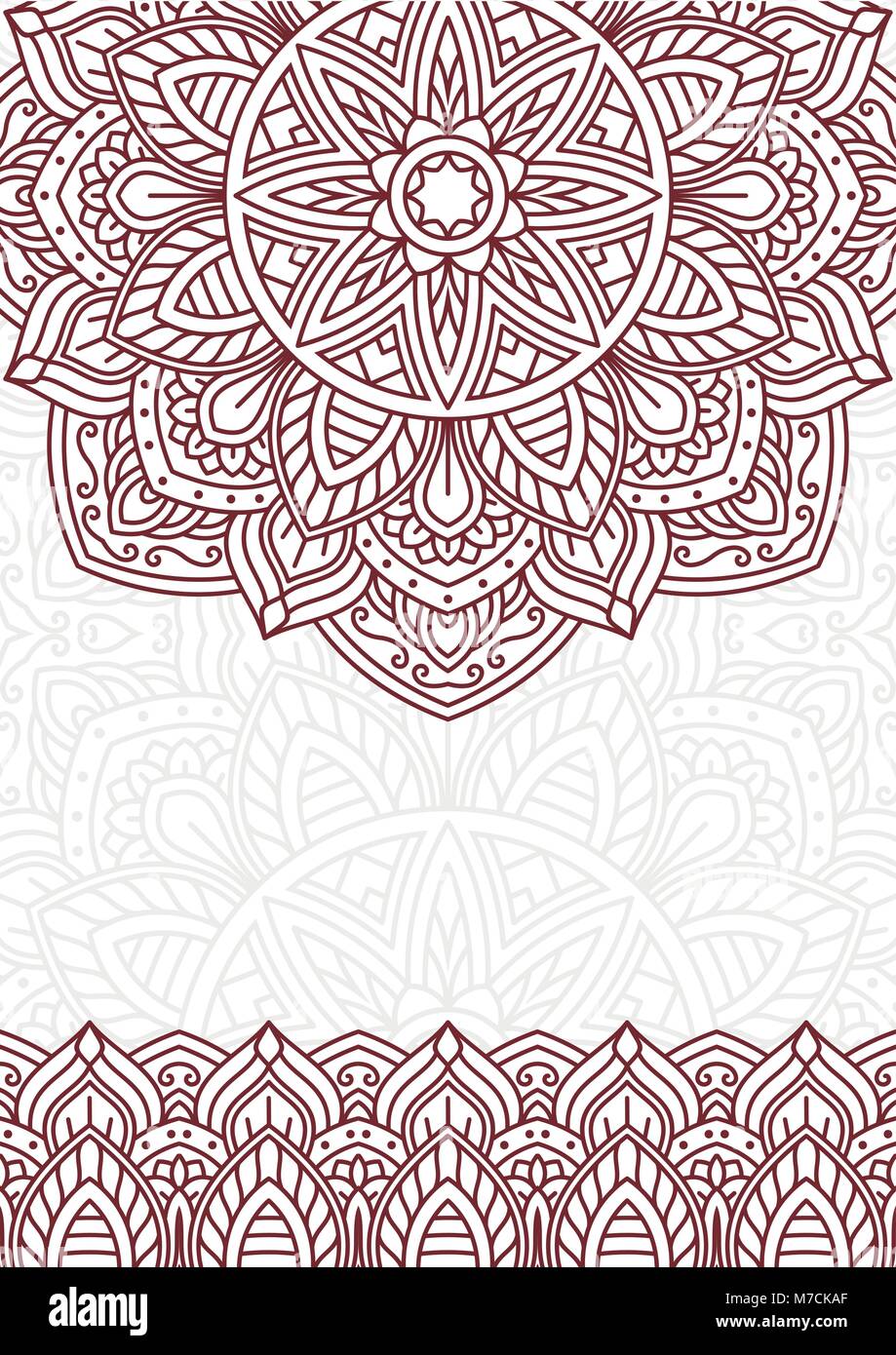 Invitation card with mandala Stock Vector Image & Art - Alamy