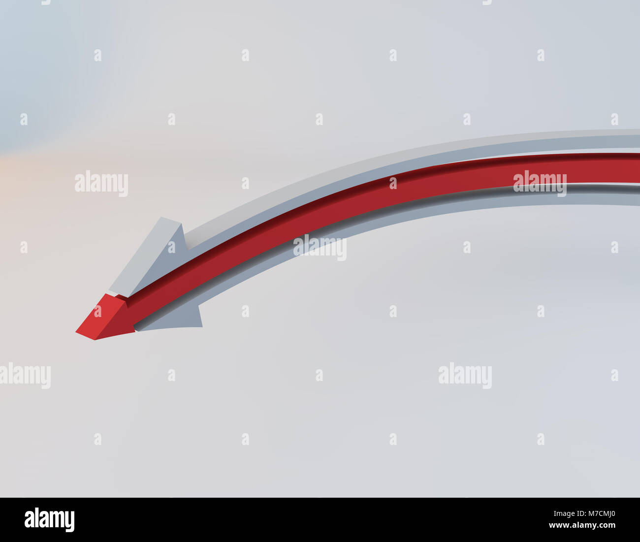 Successful arrow, get achievements Stock Photo - Alamy