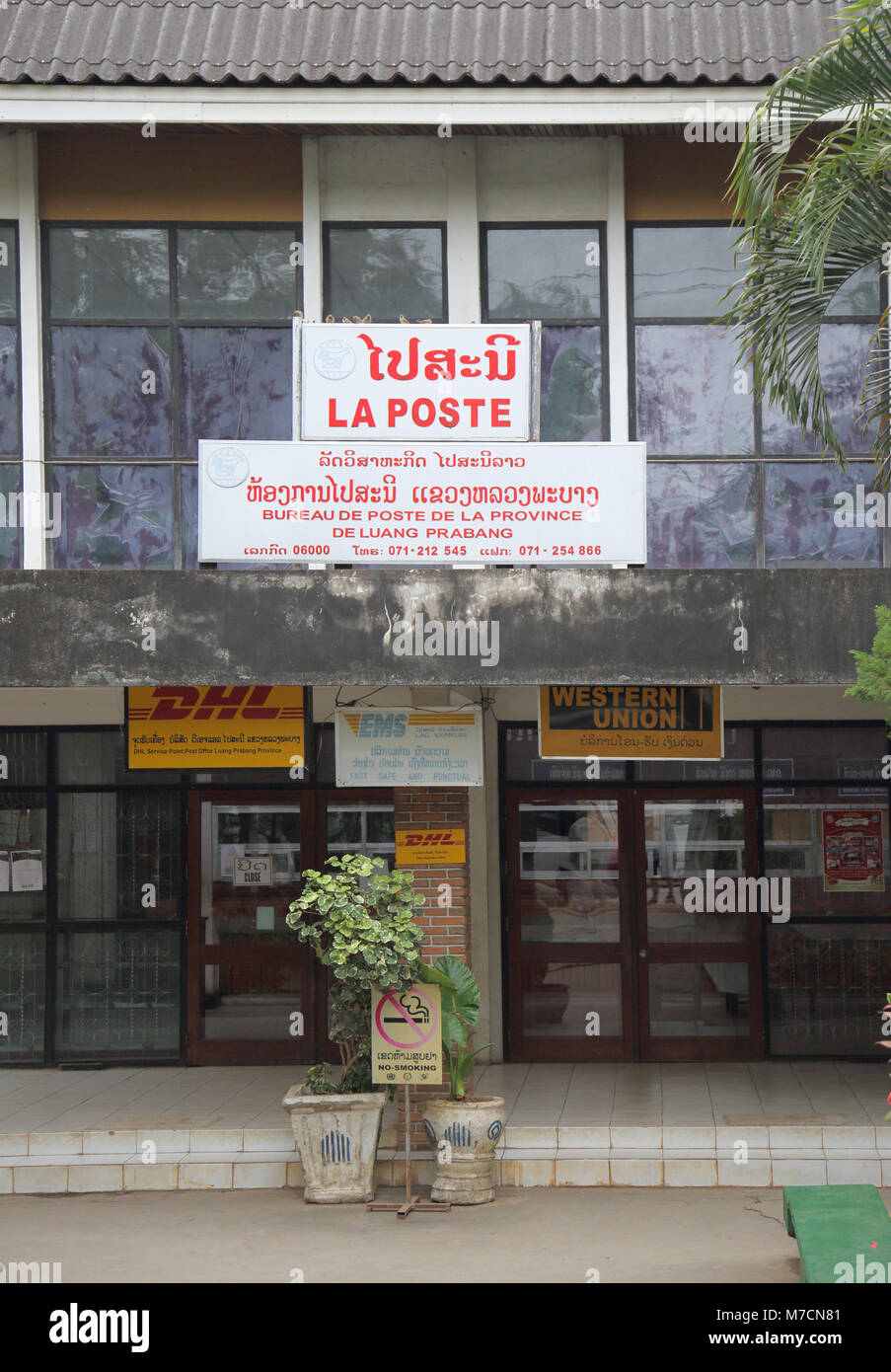 post office in luang prabang laos Stock Photo - Alamy