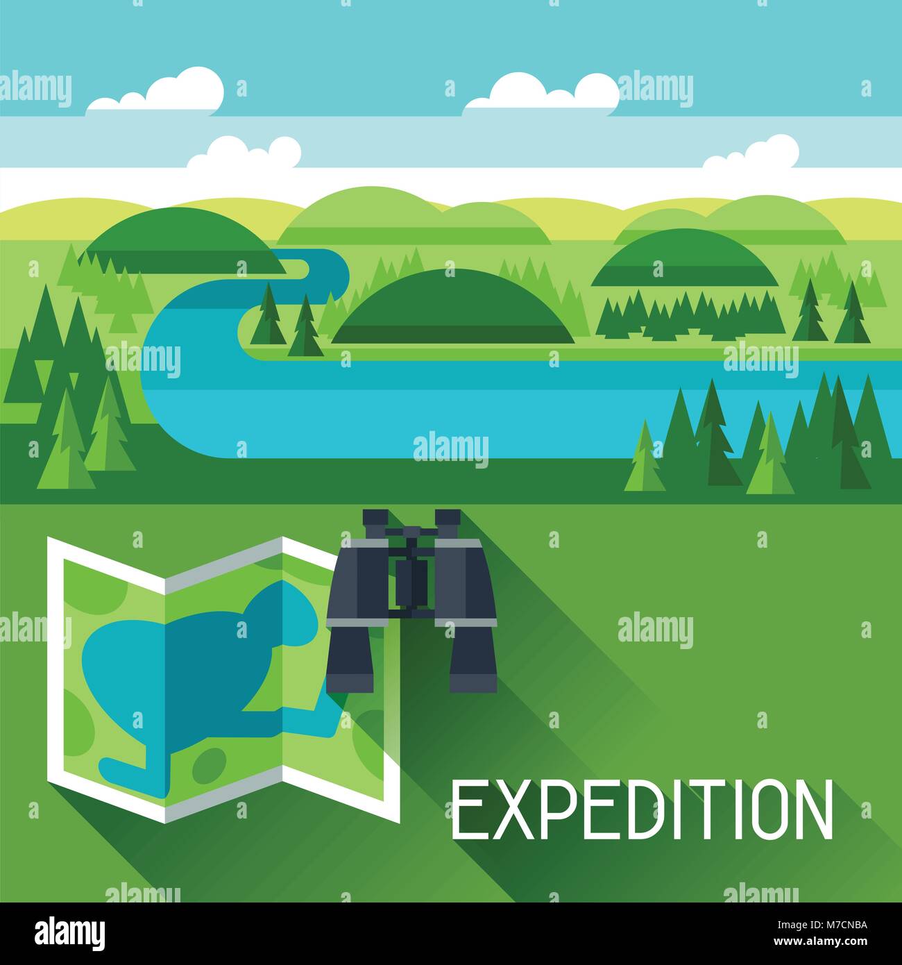 Recreation area hike Stock Vector Images - Alamy