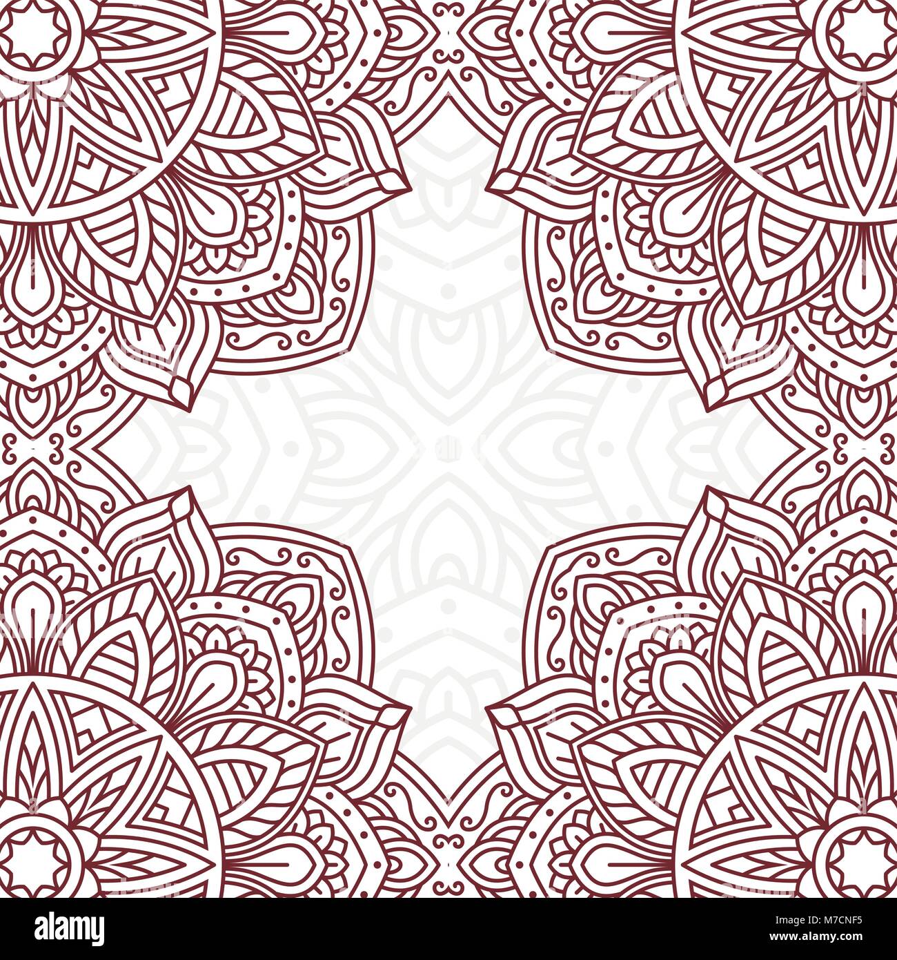 Invitation card with mandala Stock Vector Image & Art - Alamy