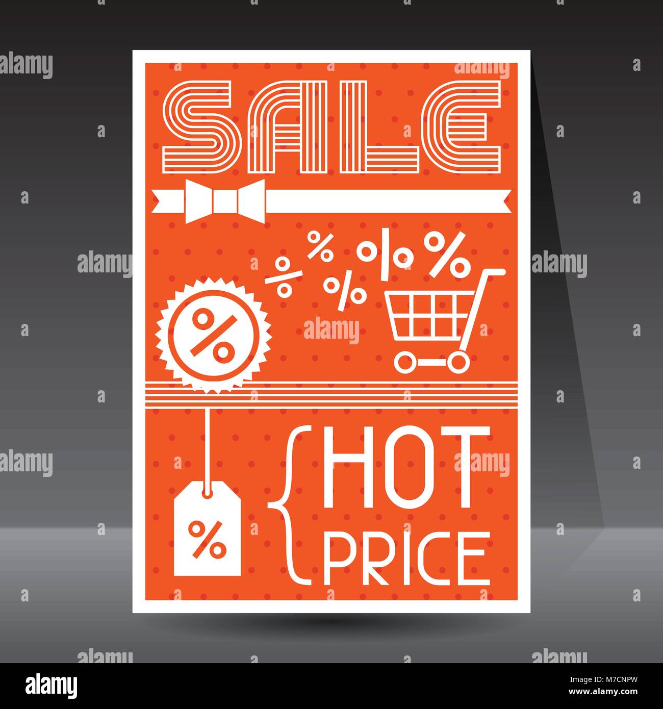 Sale and shopping flyer advertising poster design Stock Vector Image ...