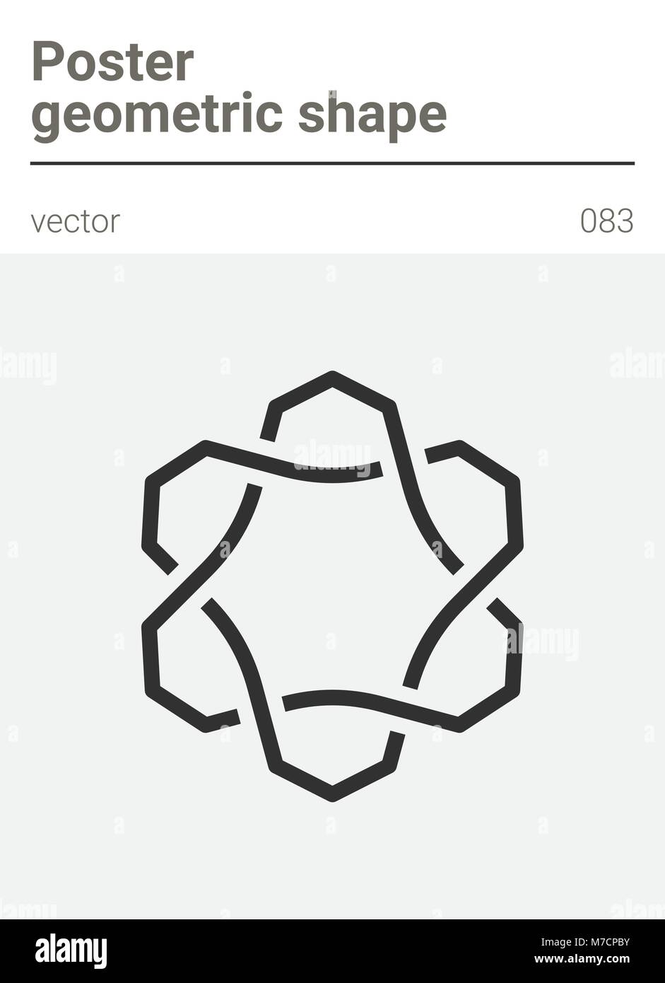 Poster minimal geometric vector shape Stock Vector Image & Art - Alamy