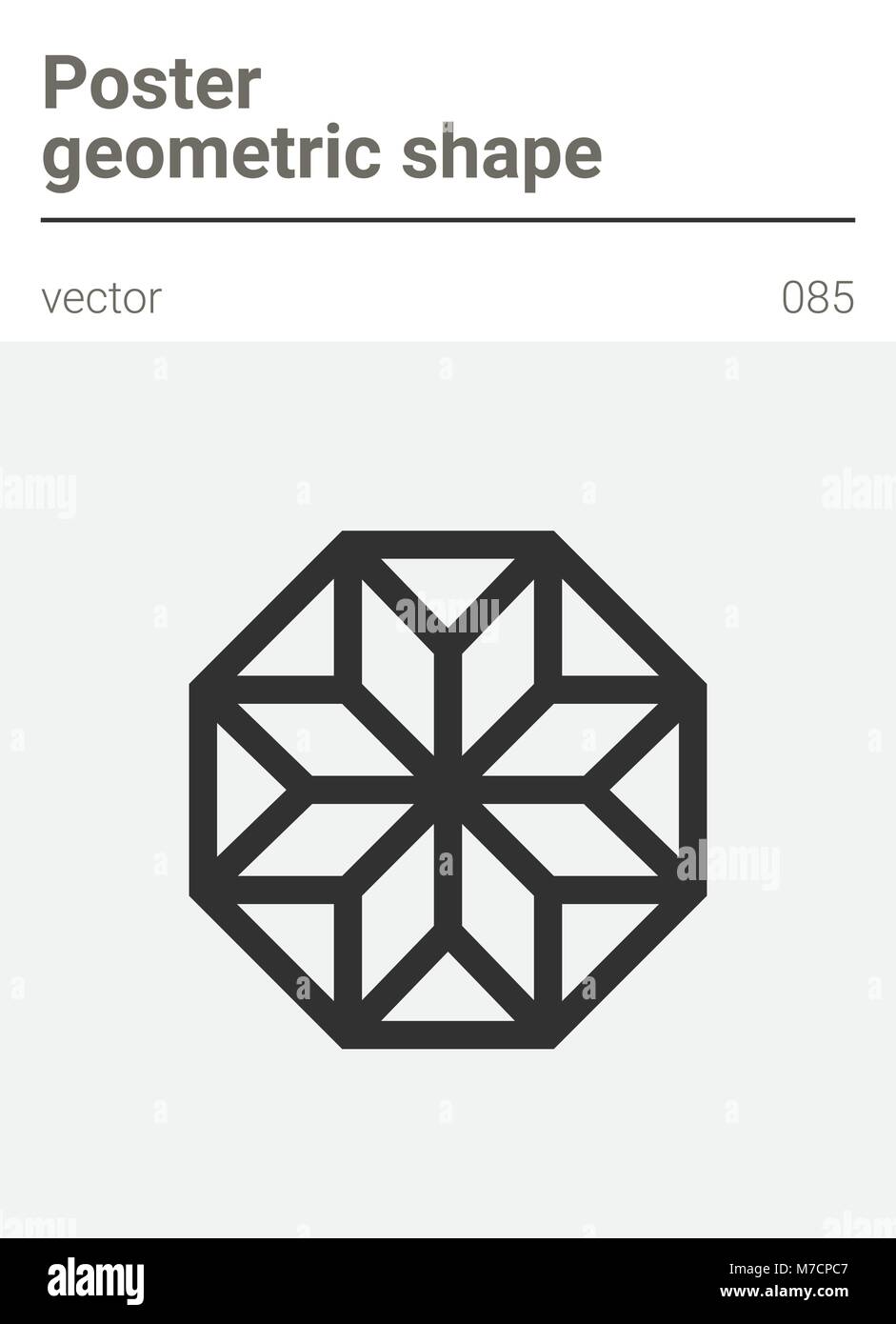 Poster minimal geometric vector shape Stock Vector Image & Art - Alamy