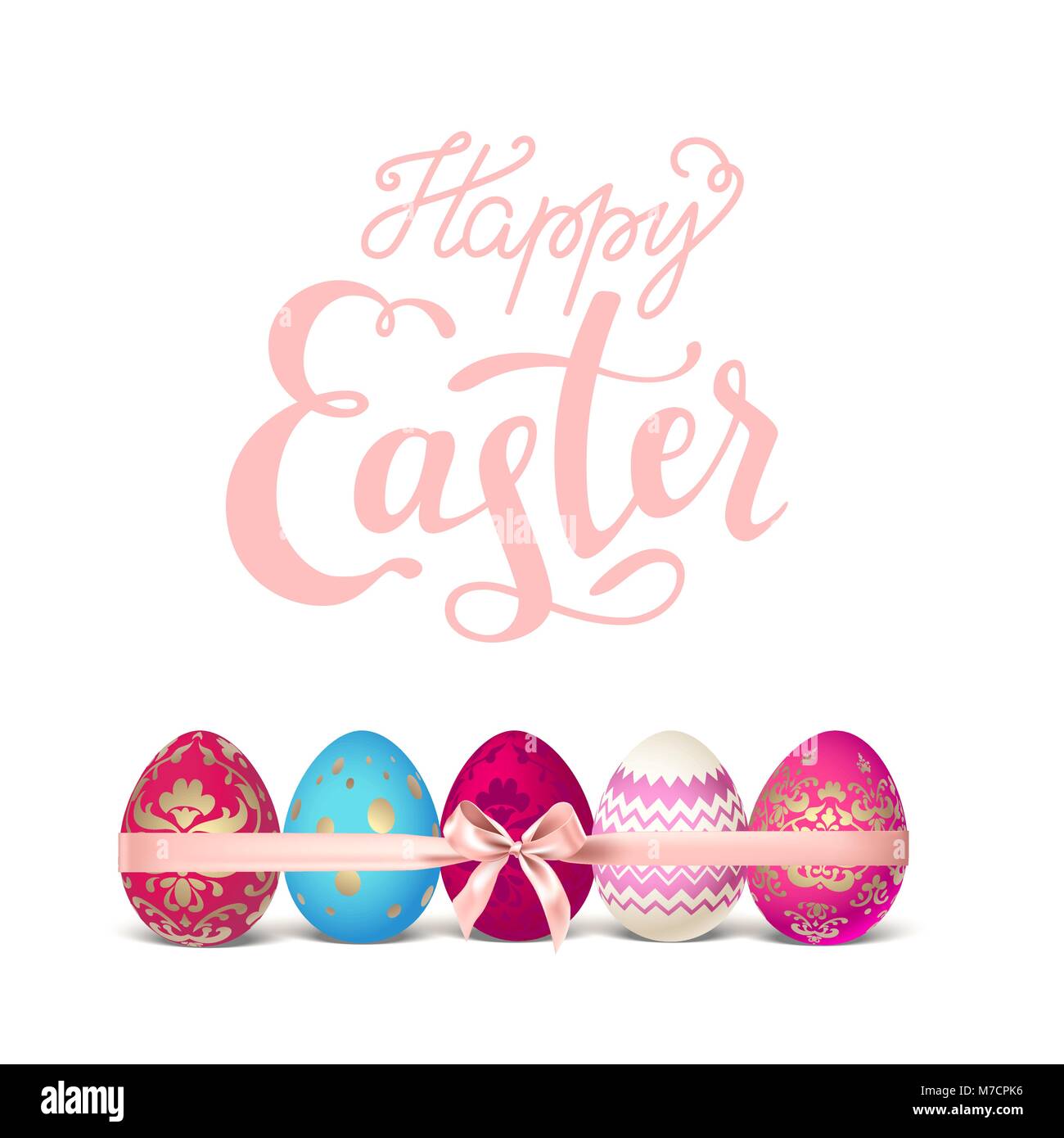 Happy easter lettering creative Cut Out Stock Images & Pictures - Alamy