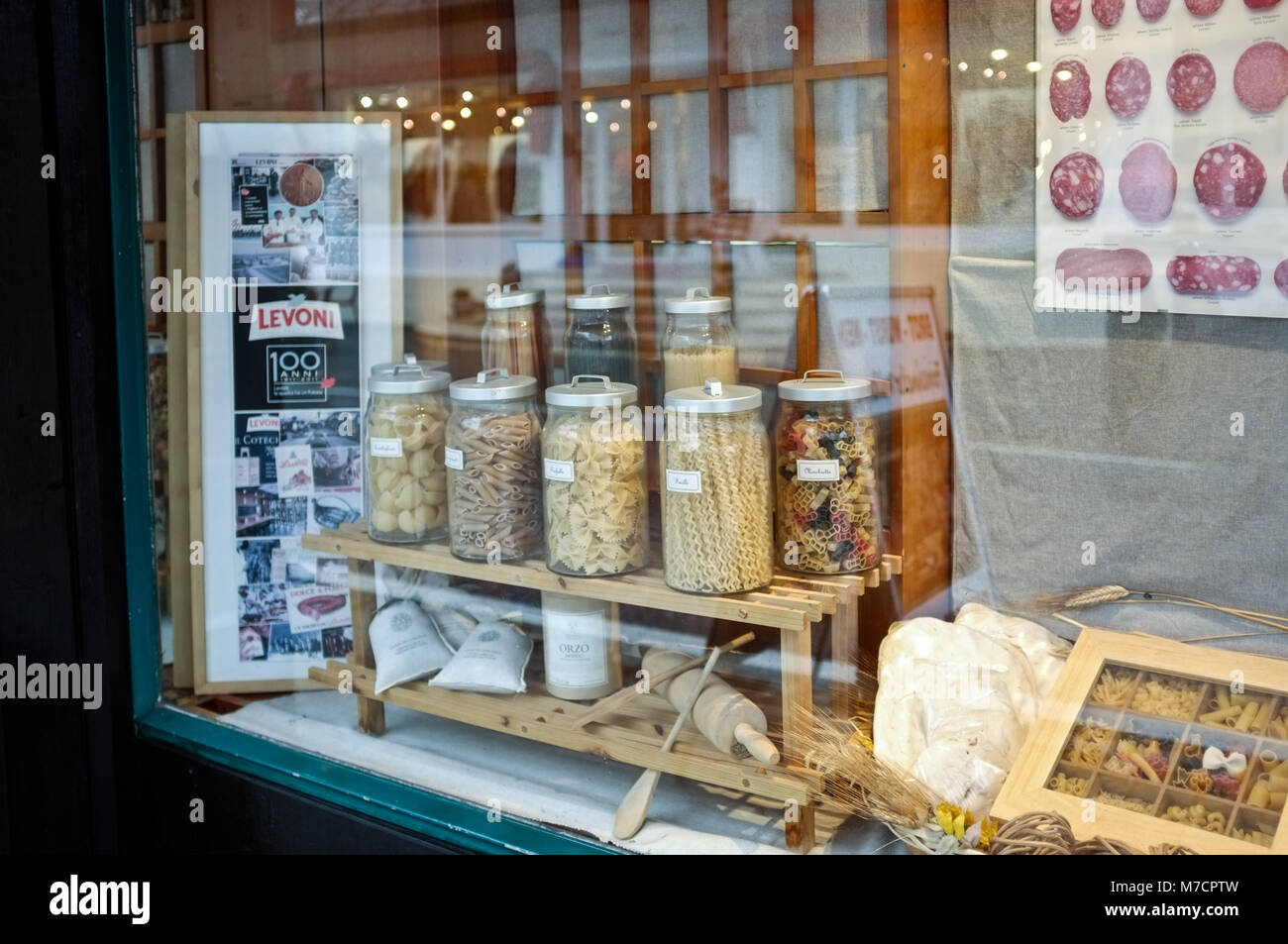 Old Pasta-Store in Italy Stock Photo - Alamy