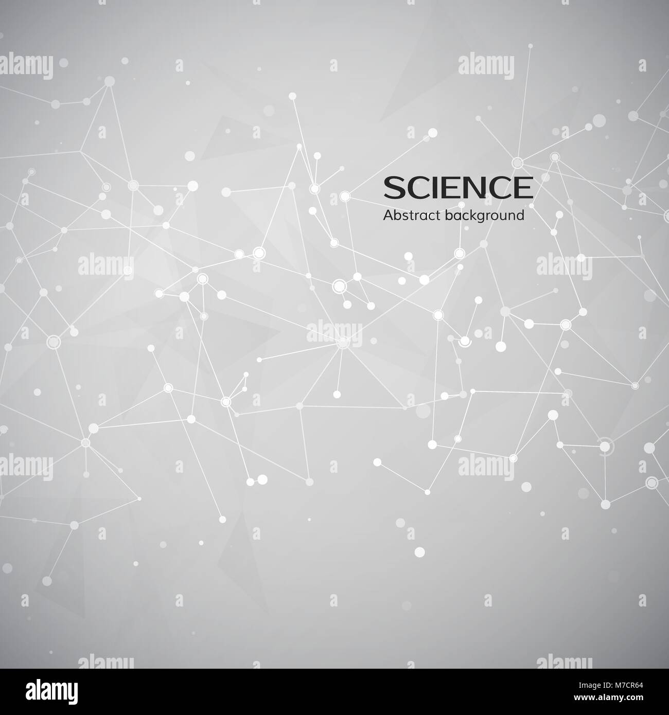 Technology And Science Background Abstract Web And Nodes Plexus Atom Structure Vector