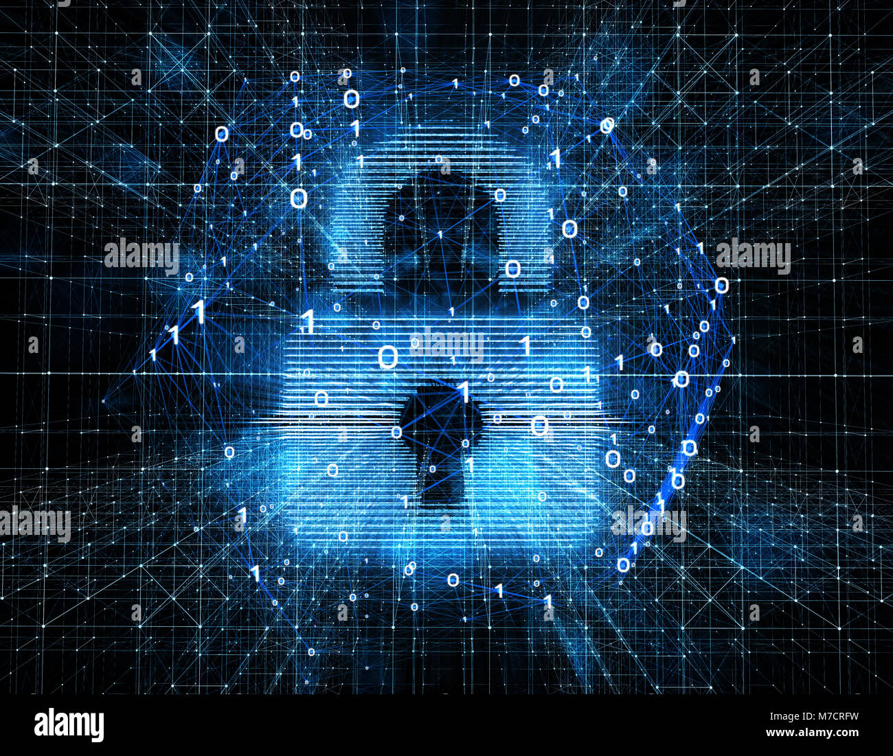 Network digital security, network communication blockade Stock Photo ...