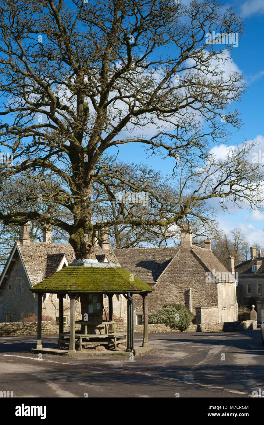 The Cotswold village of Miserden, Gloucestershire, England UK Stock ...