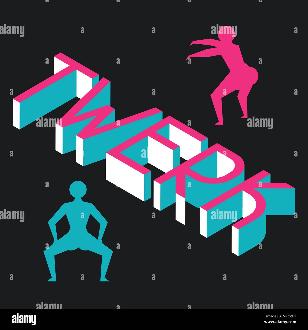 Twerk dancing Stock Vector Images - Alamy