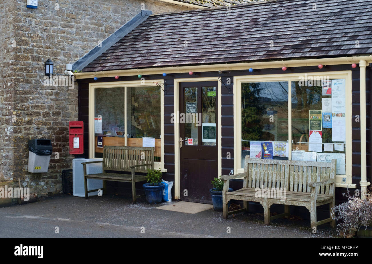 The Cotswold village of Miserden, Gloucestershire, England UK the ...
