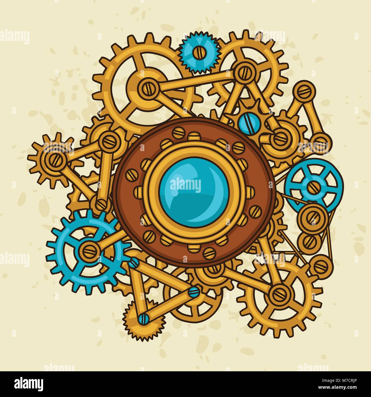 Steampunk Gears Drawings