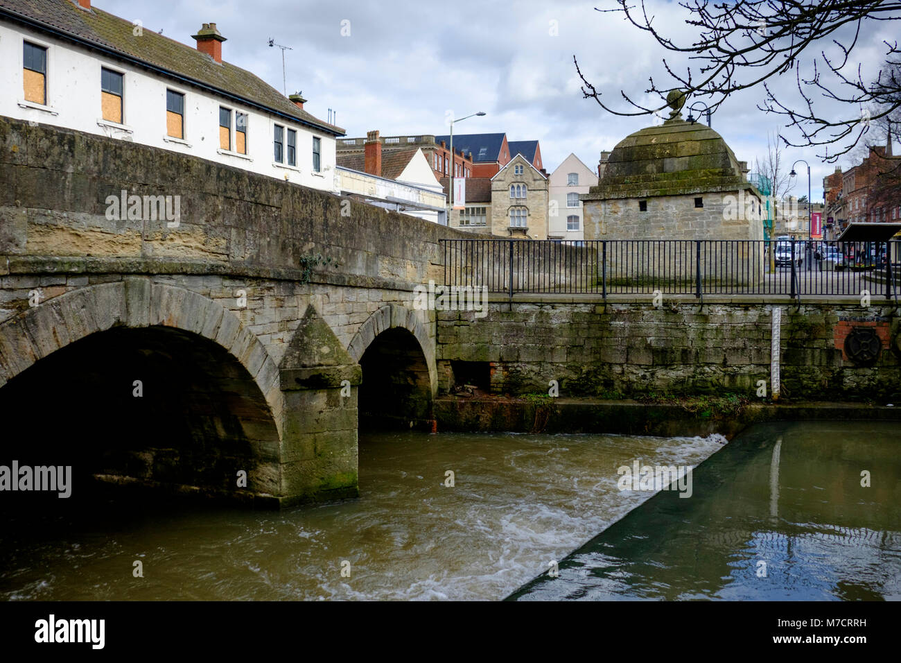 Around Trowbridge, a Wiltshire town. England UK Bridge and Lock up ...