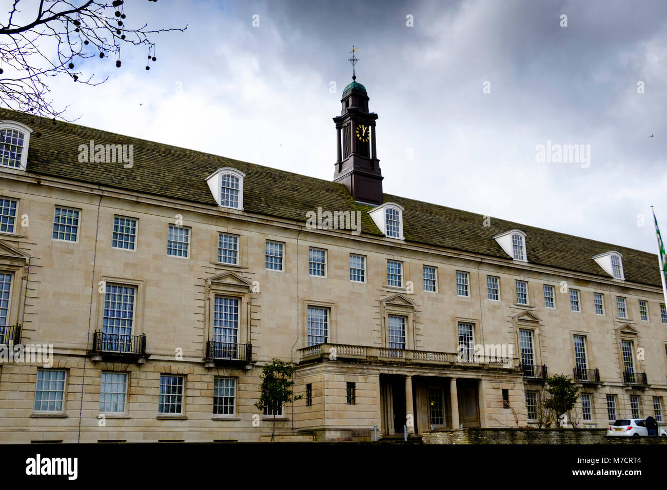 Around Trowbridge, a Wiltshire town. England UK County Hall Stock Photo ...
