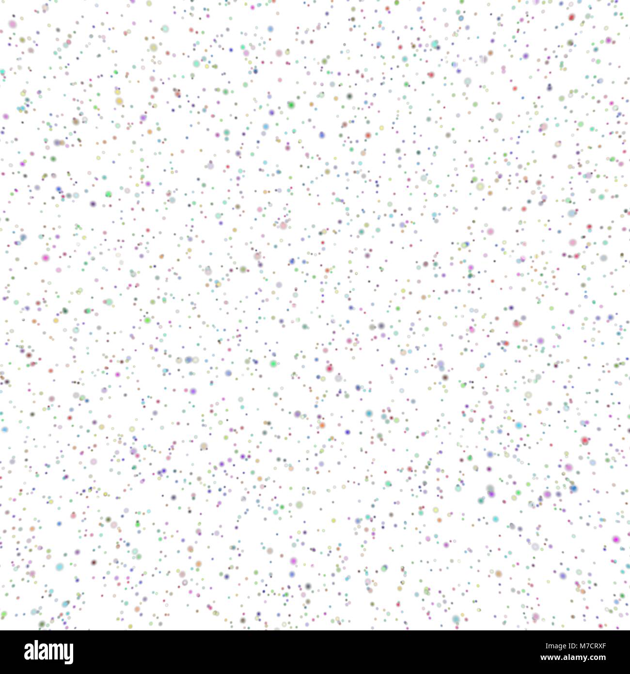 Abstract seamless texture of multicolored dots on a white background ...