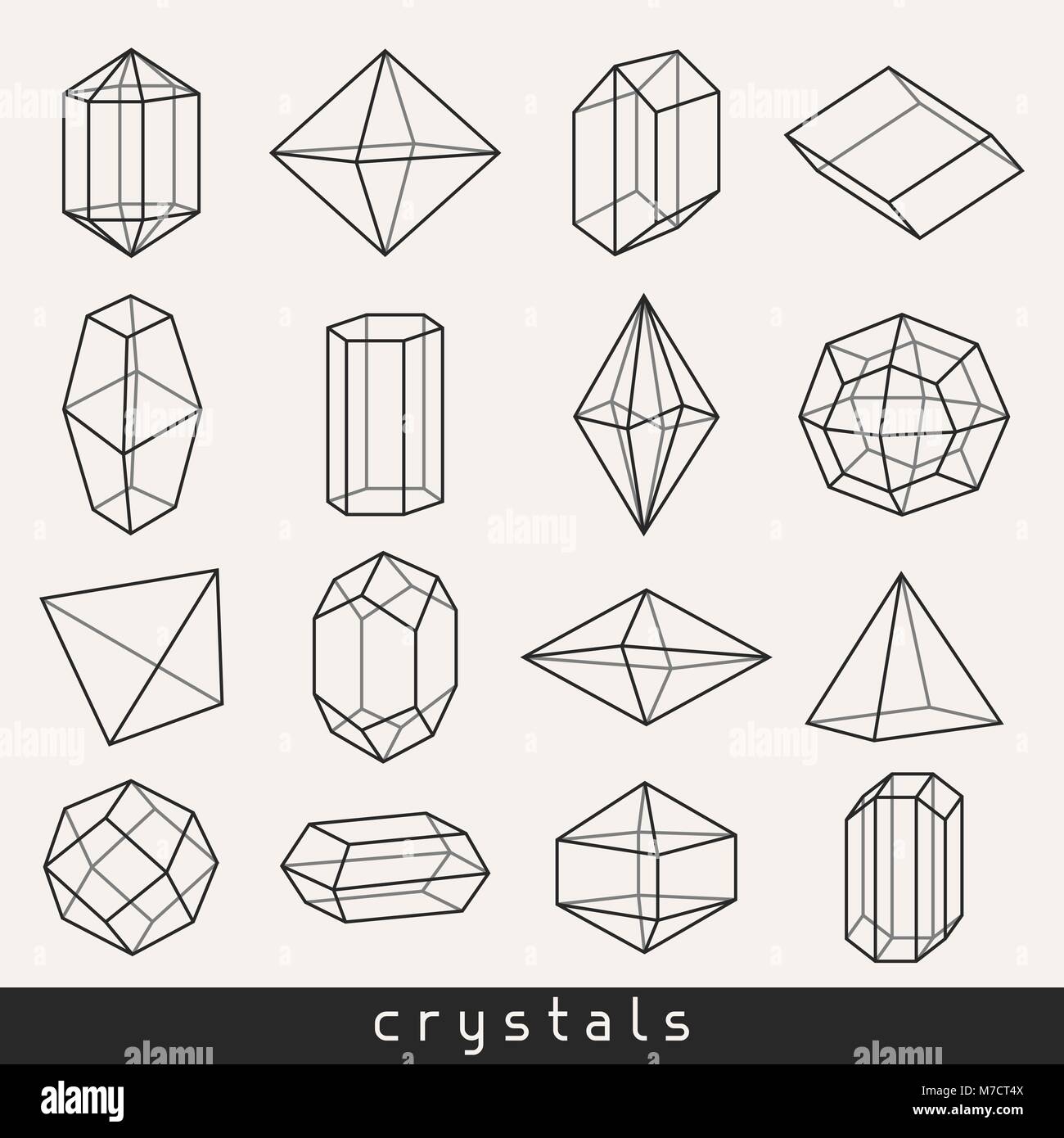 Crystal Illustration Geometric