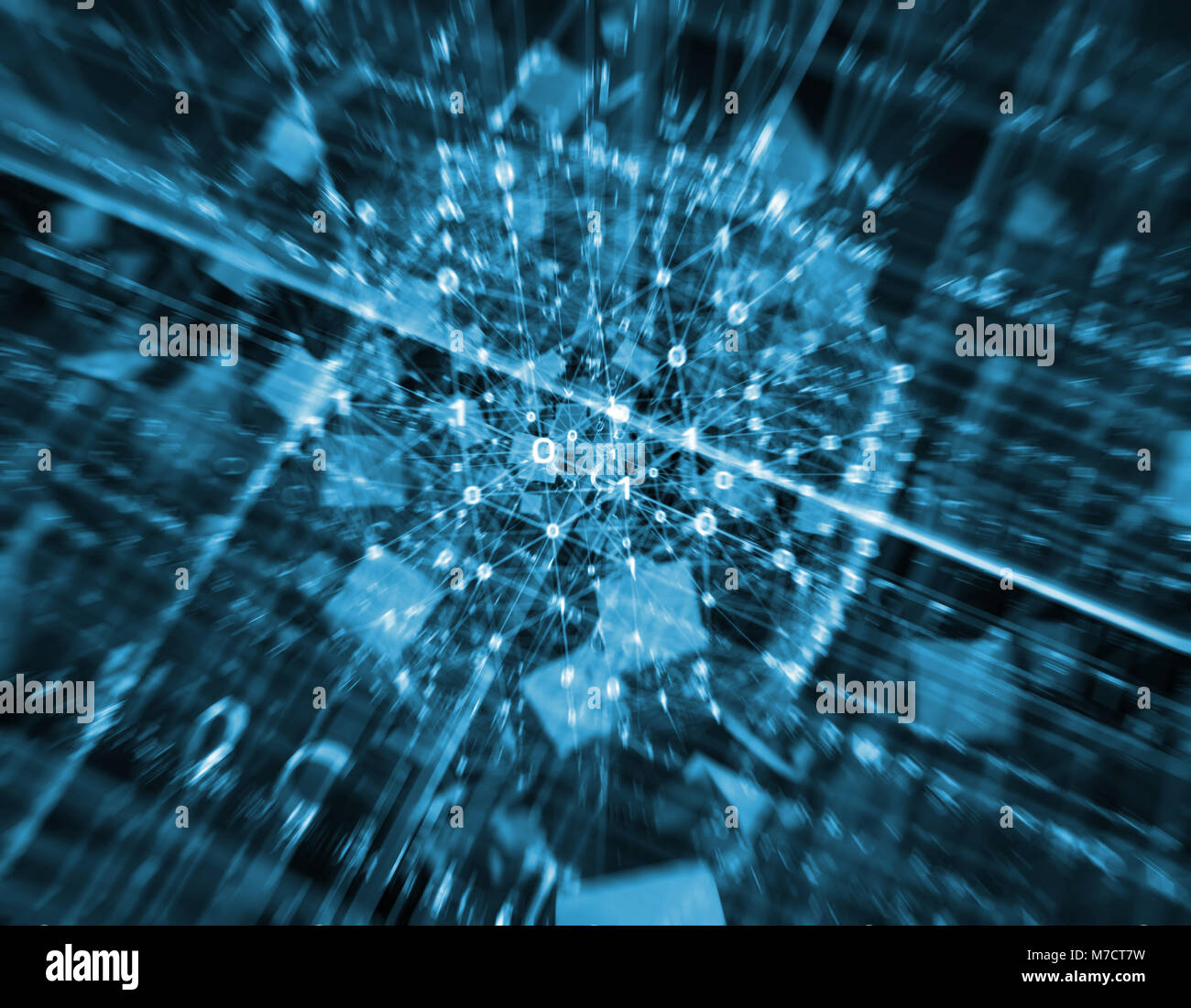Future Digital Technology, Big Data Transmission, Network Technology Stock Photo - Alamy