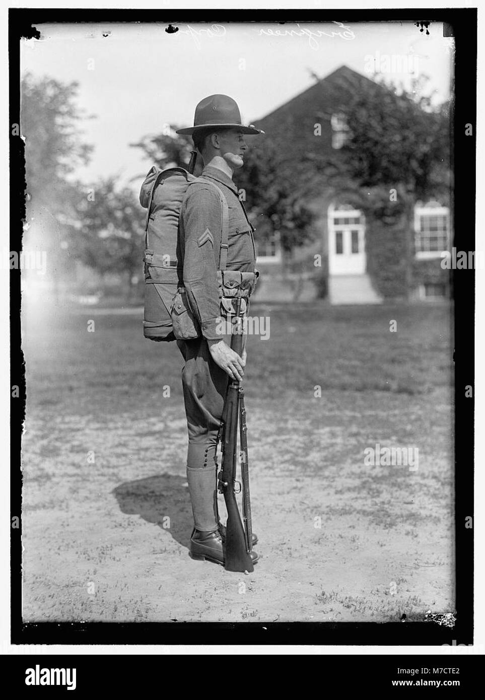 A historical photograph of the Engineer Corps, showcasing military ...