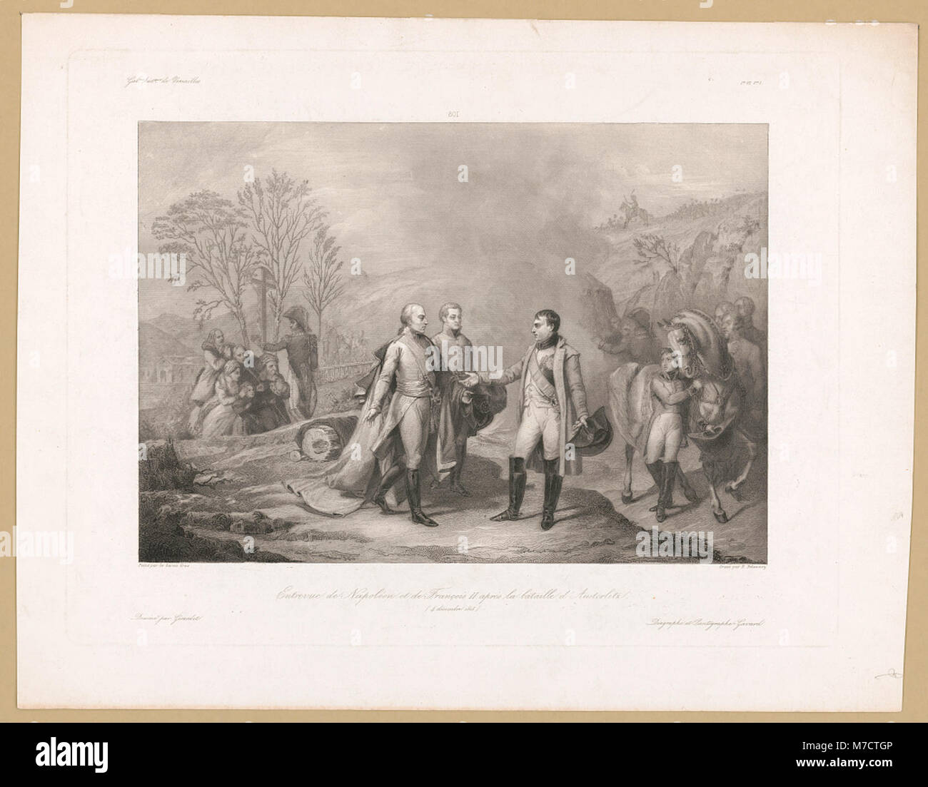 Meeting between francis and napoleon hi-res stock photography and ...