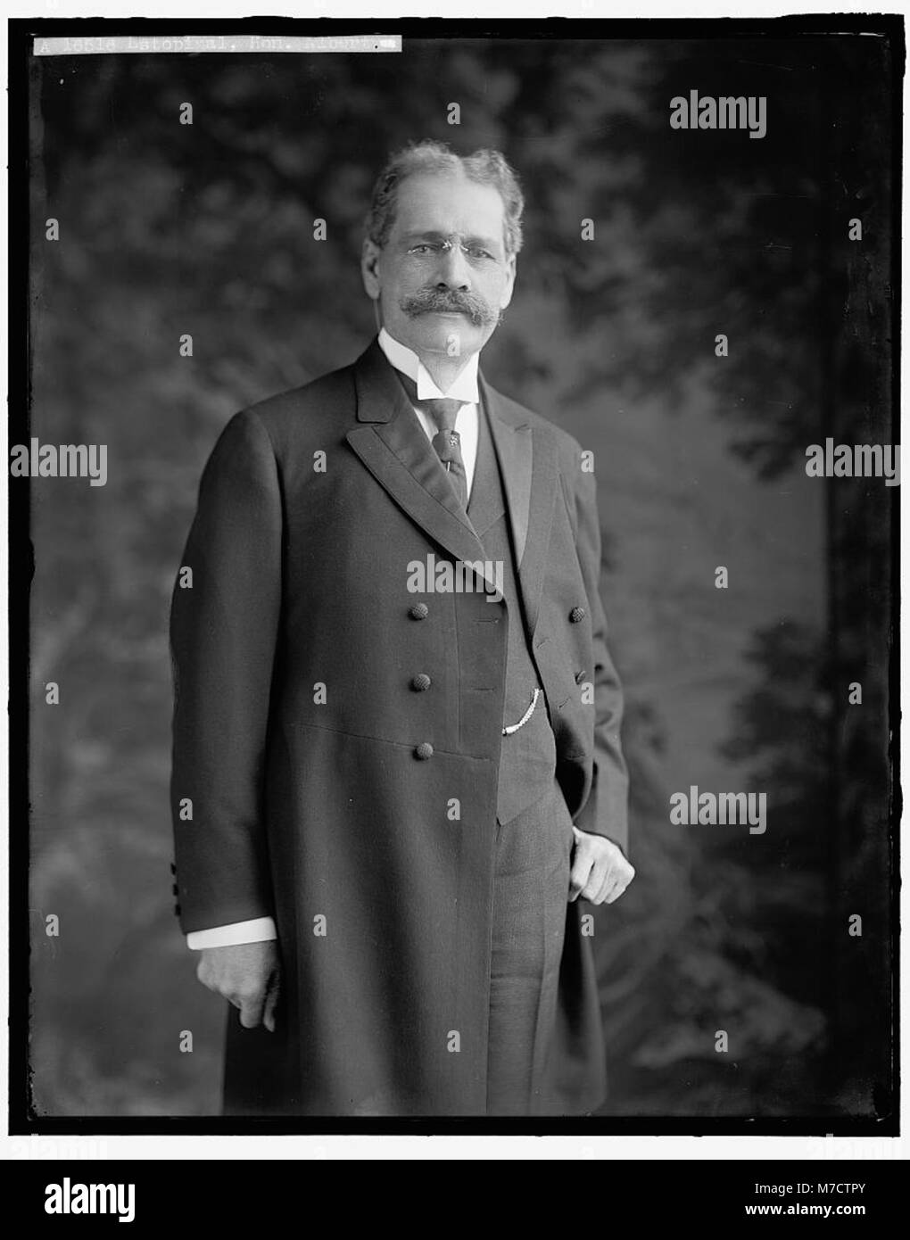 A portrait of Albert Estopinal, an honorable figure, potentially a ...