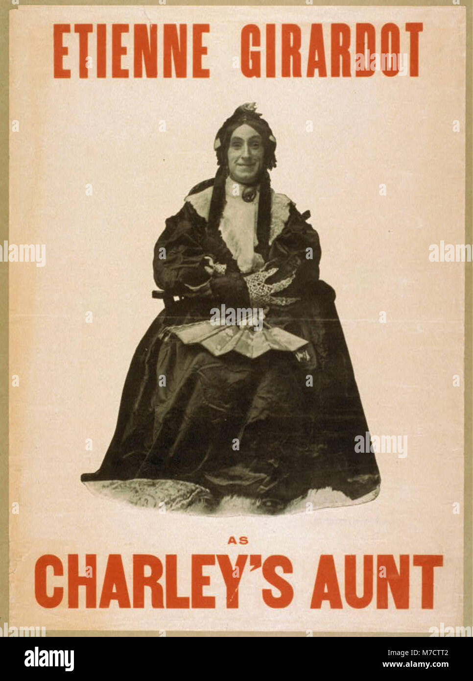 Etienne Girardot is depicted in his role as Charley's Aunt in the ...