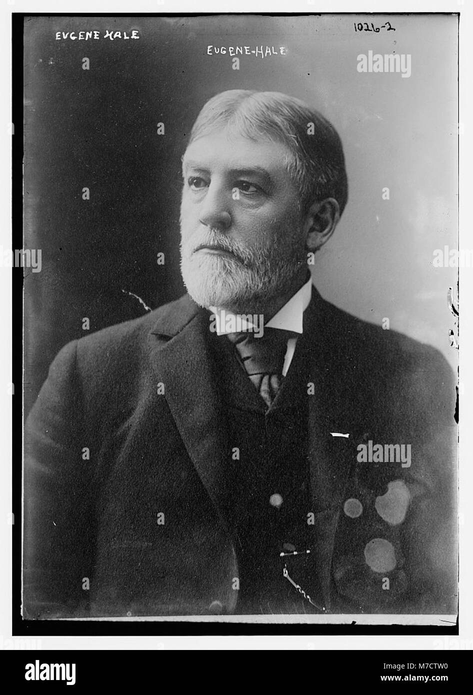 A portrait of Eugene Hale, an influential political figure and ...