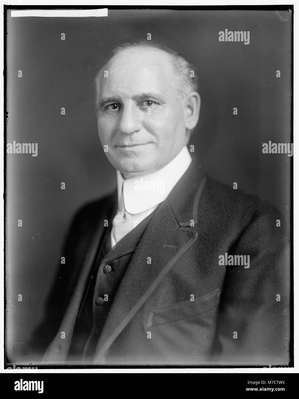 A formal portrait of John M. Evans, an honorable individual, depicted ...