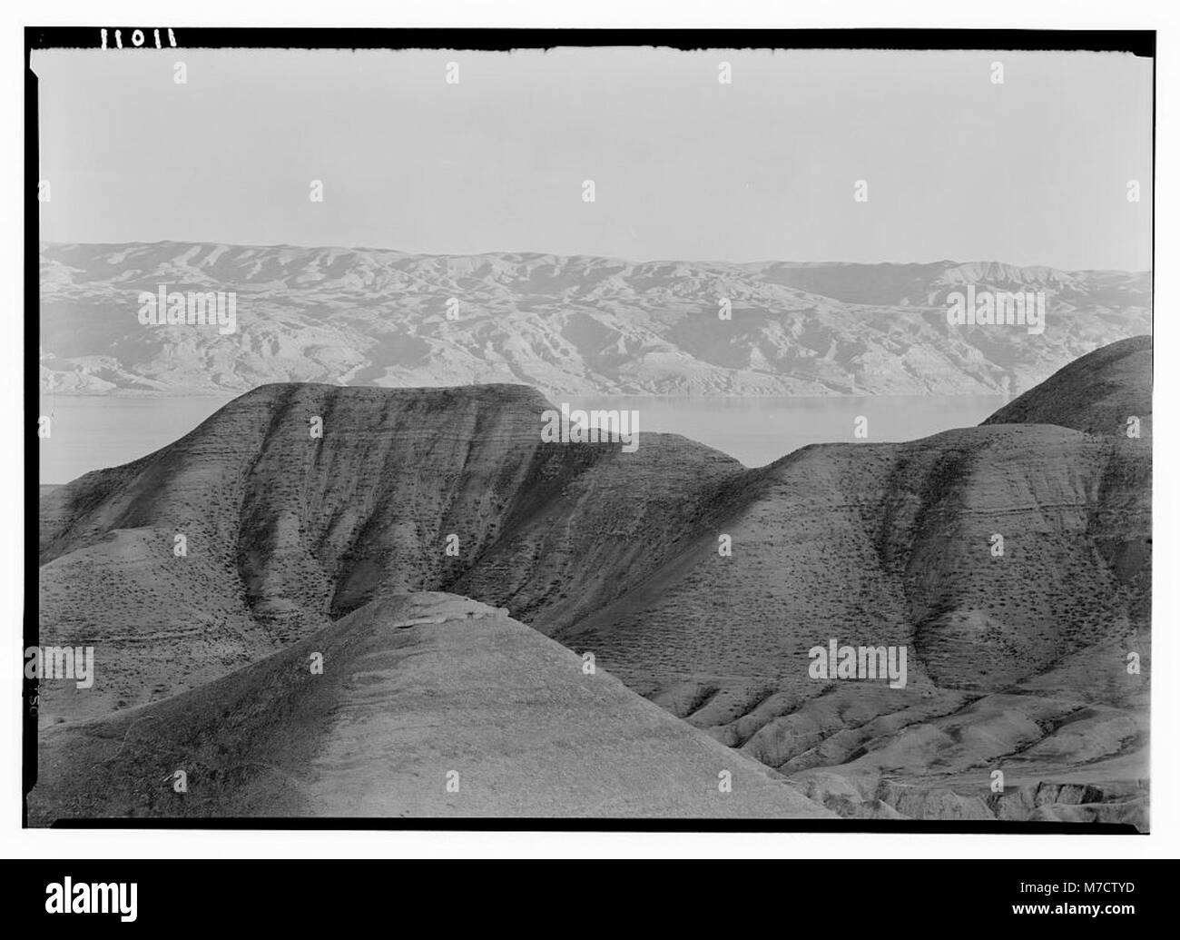 This image shows the Moab Mountains in the evening light, taken from ...