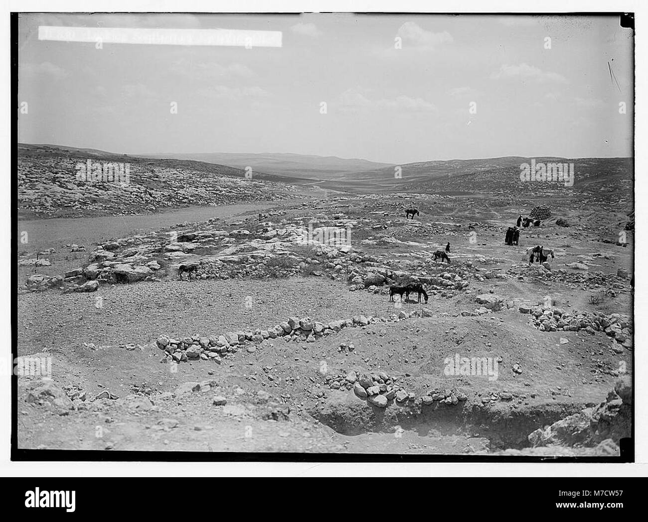 Excavation site at Tell Beit Mirsim, identified as the ancient city of ...
