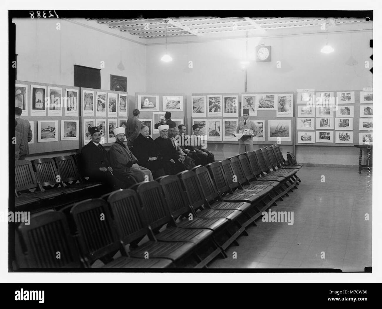 An exhibit of enlarged photographs displayed at the Y.M.C.A., organized ...
