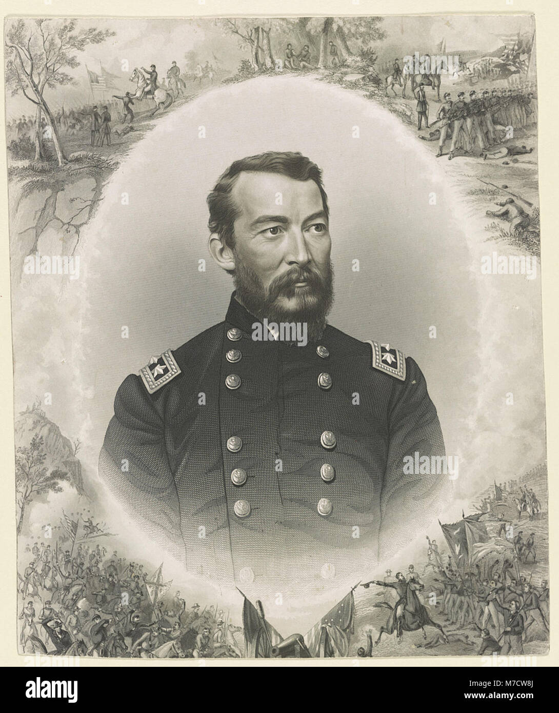 A portrait of General Phil Sheridan, an important military leader ...