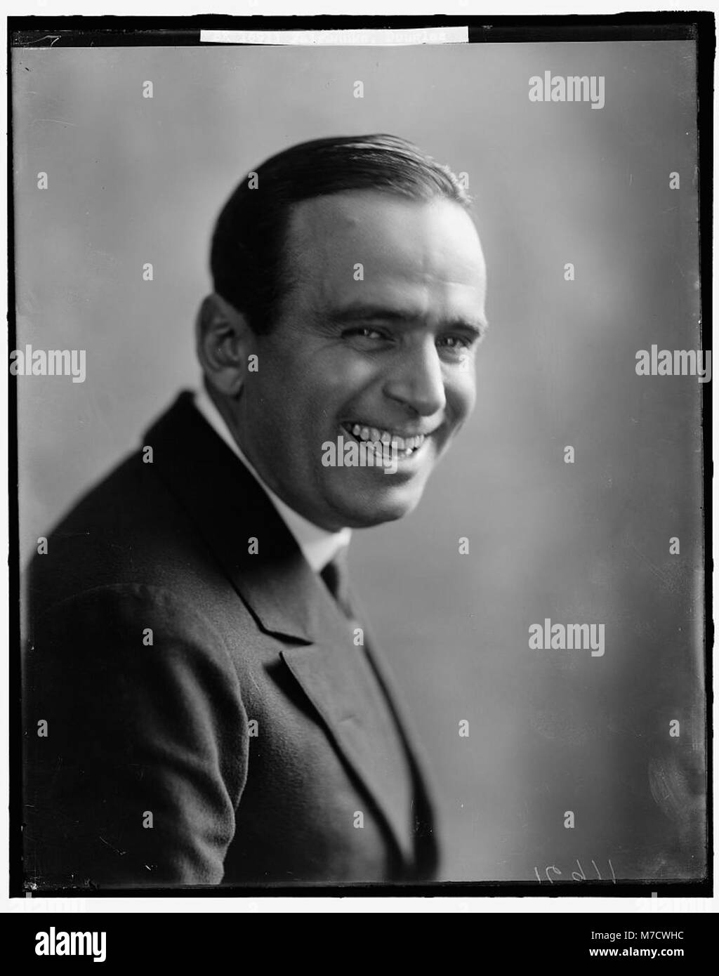 A portrait of Douglas Fairbanks, the iconic American actor known for ...
