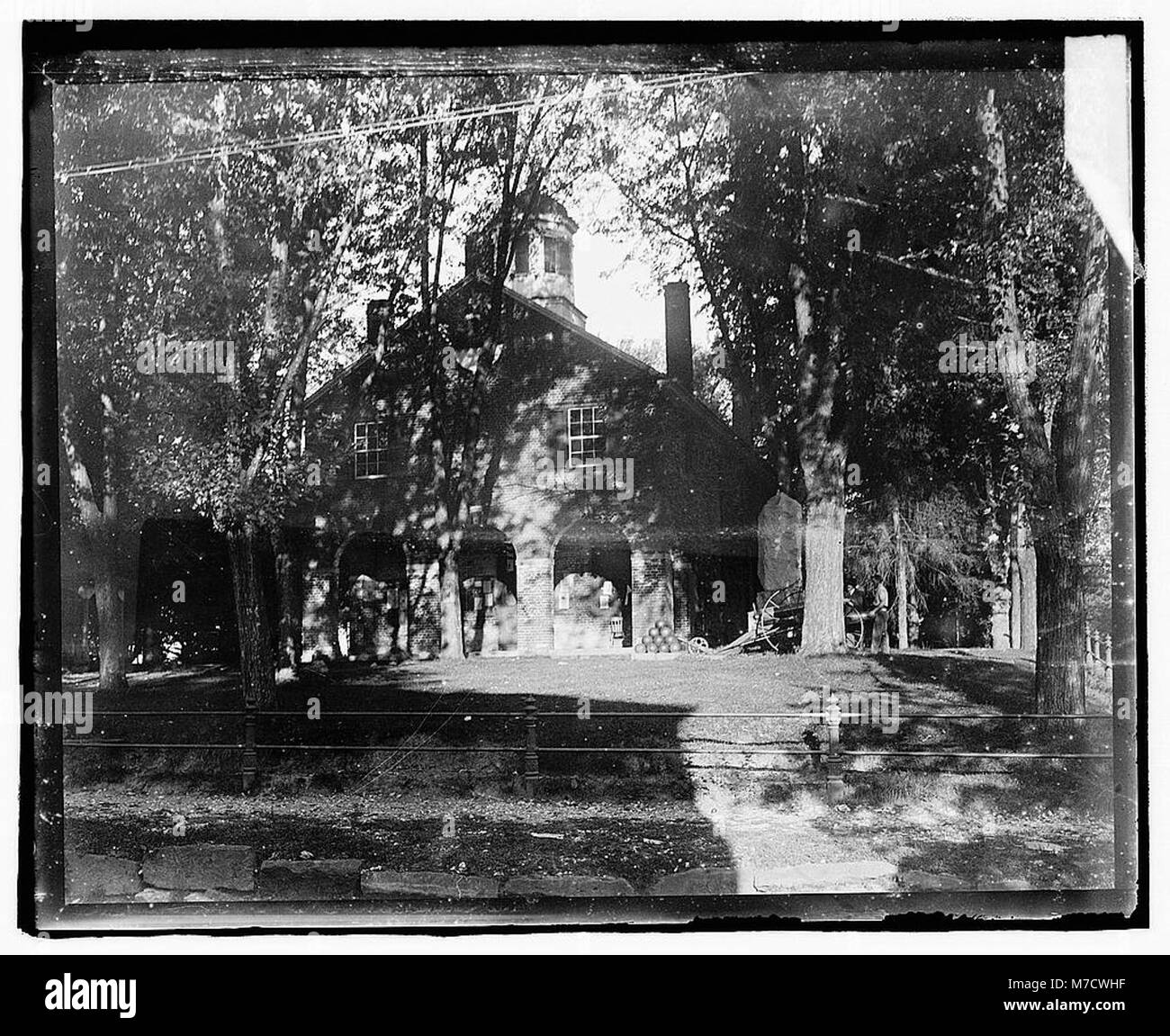 This photograph captures the Fairfax Courthouse in Virginia, a ...