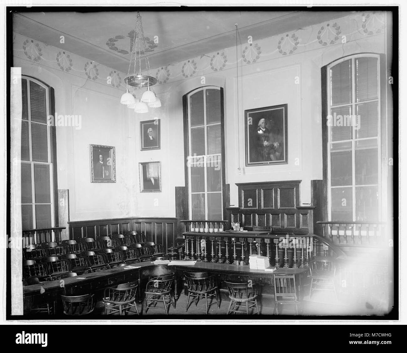 An interior photograph of the Fairfax Court House in Virginia ...