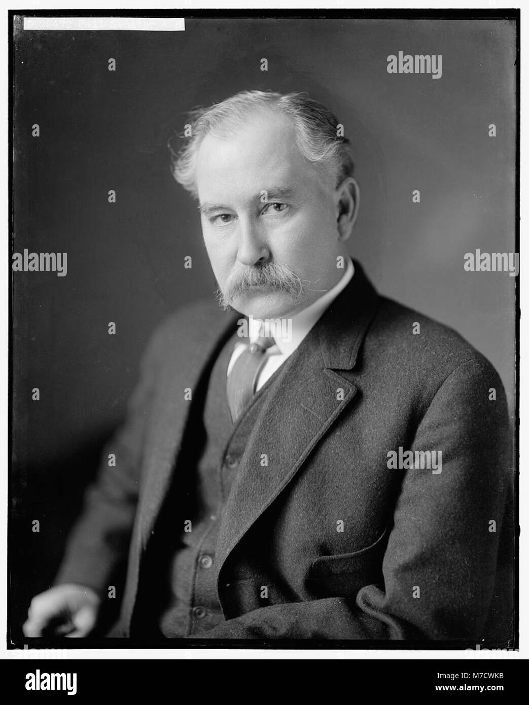 A portrait photograph of Albert B. Fall, a U.S. senator known for his ...