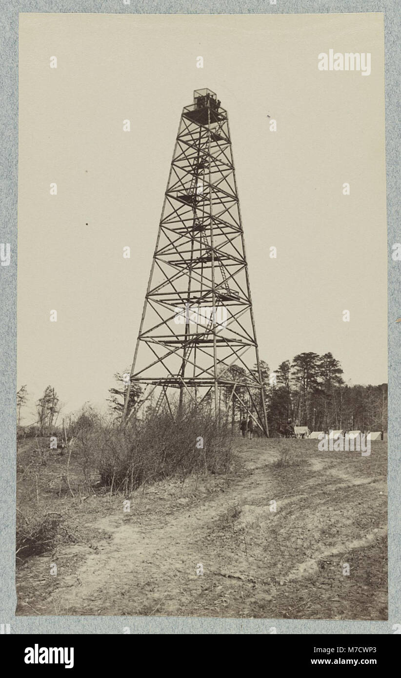 The signal tower of the Army of the James, seen here at Bermuda Hundred ...