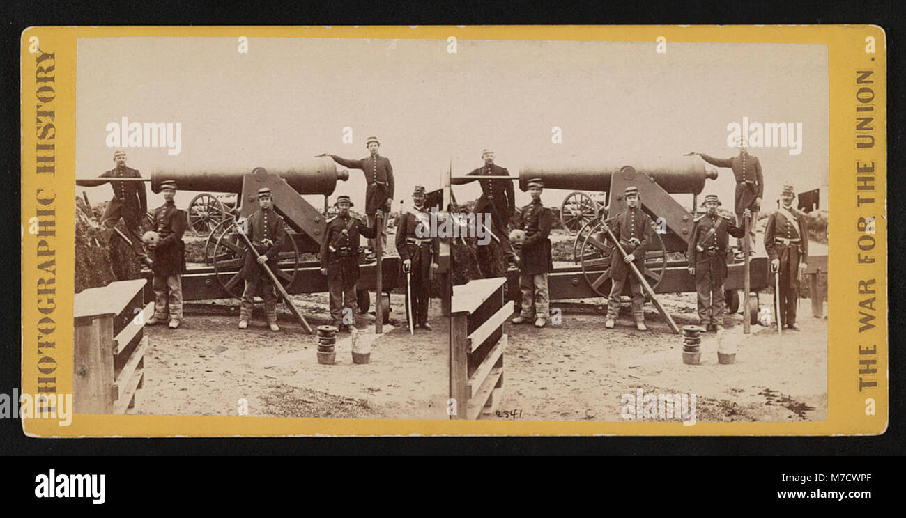 A photograph of General Ingalls of the 4th New York Artillery, loading ...