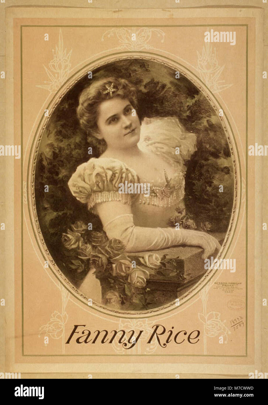A portrait of Fanny Rice, captured in a historical photograph Stock Photo - Alamy