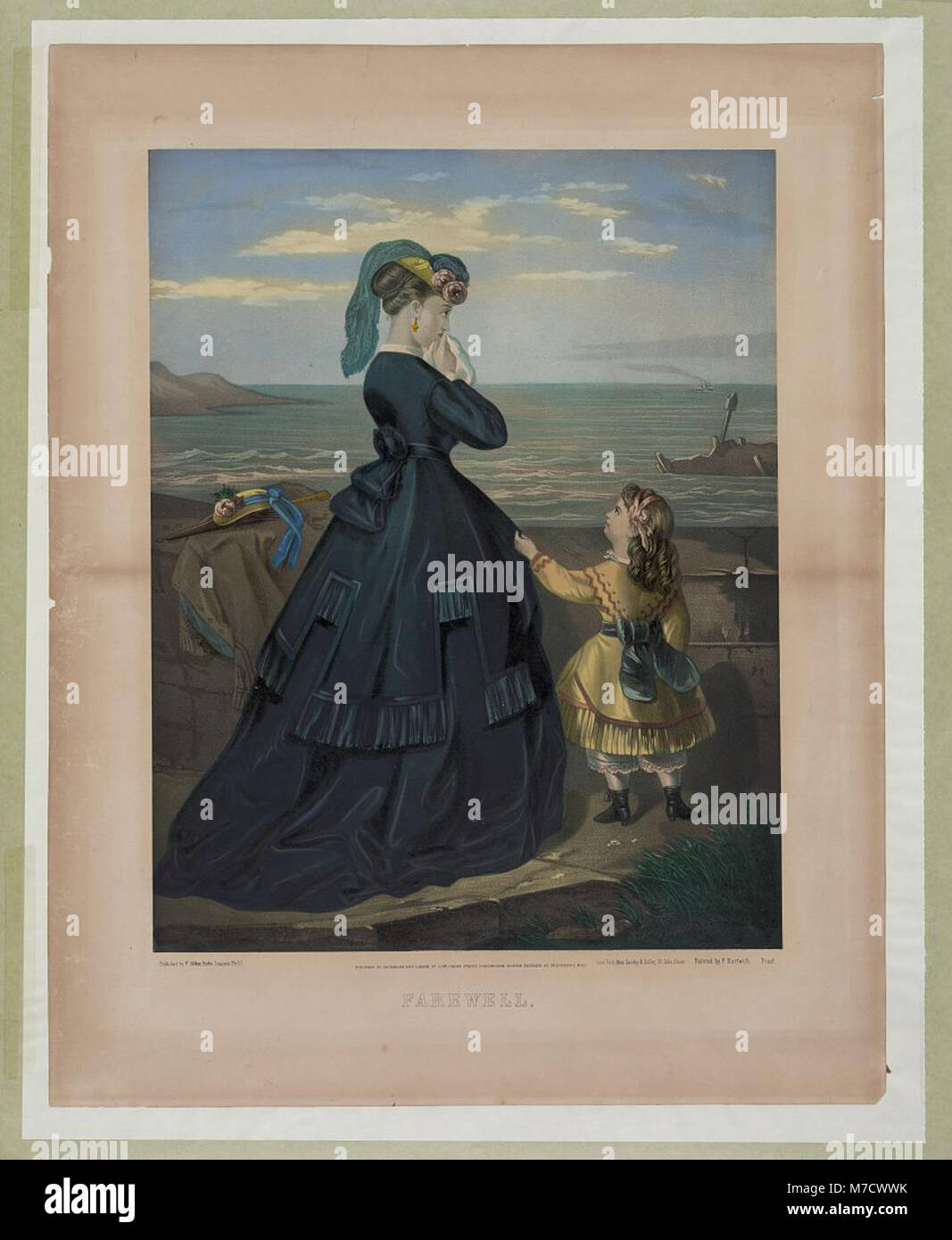 A poignant photograph titled 'Farewell,' possibly depicting a farewell ...