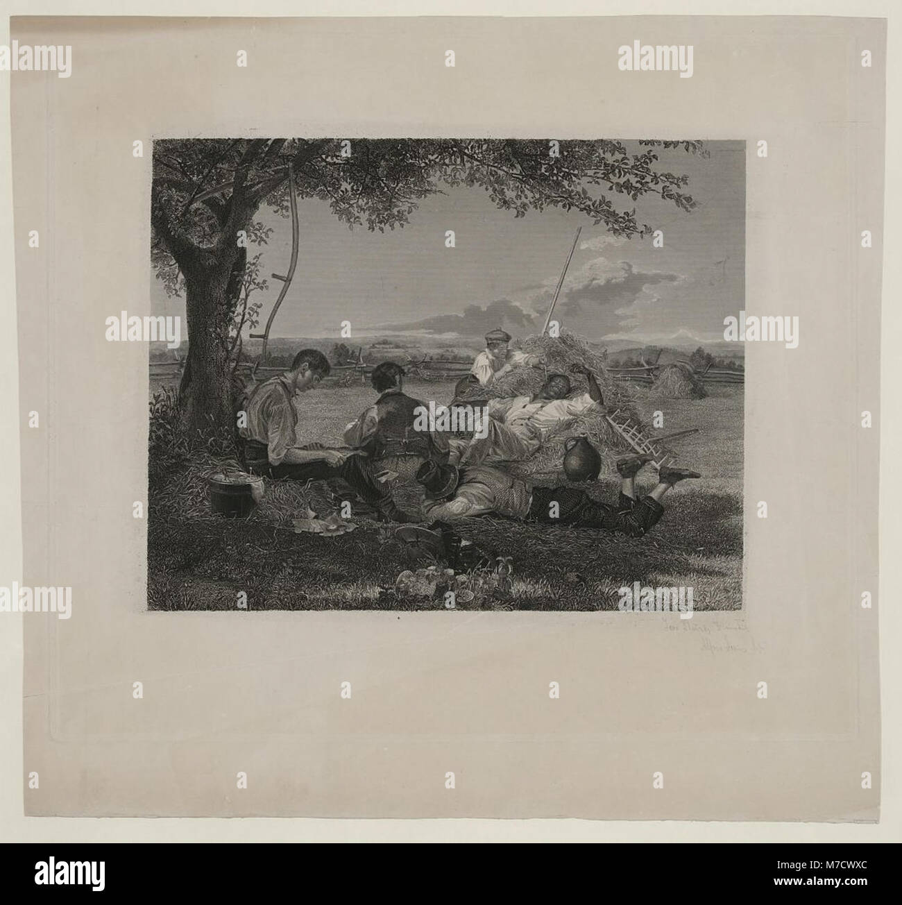 Farmers nooning, from the original picture in the possession of Jona ...