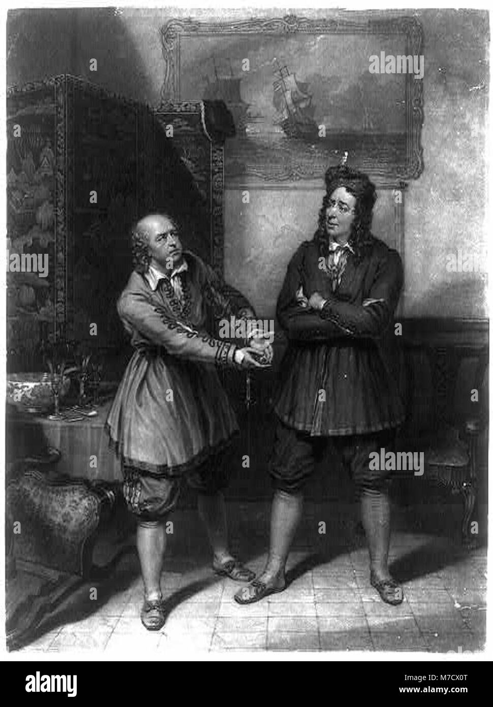 This theatrical performance features actors Fawcett and Kemble ...