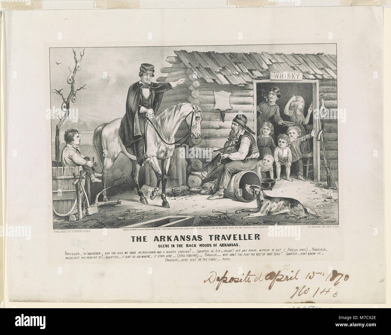 This image depicts a scene from the backwoods of Arkansas, known for ...