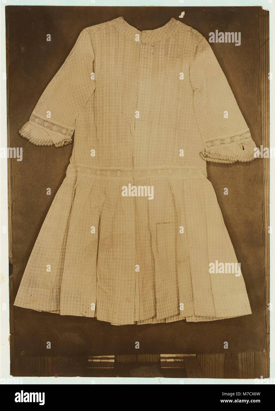 A photograph of a finished garment, showcasing completed clothing ready ...